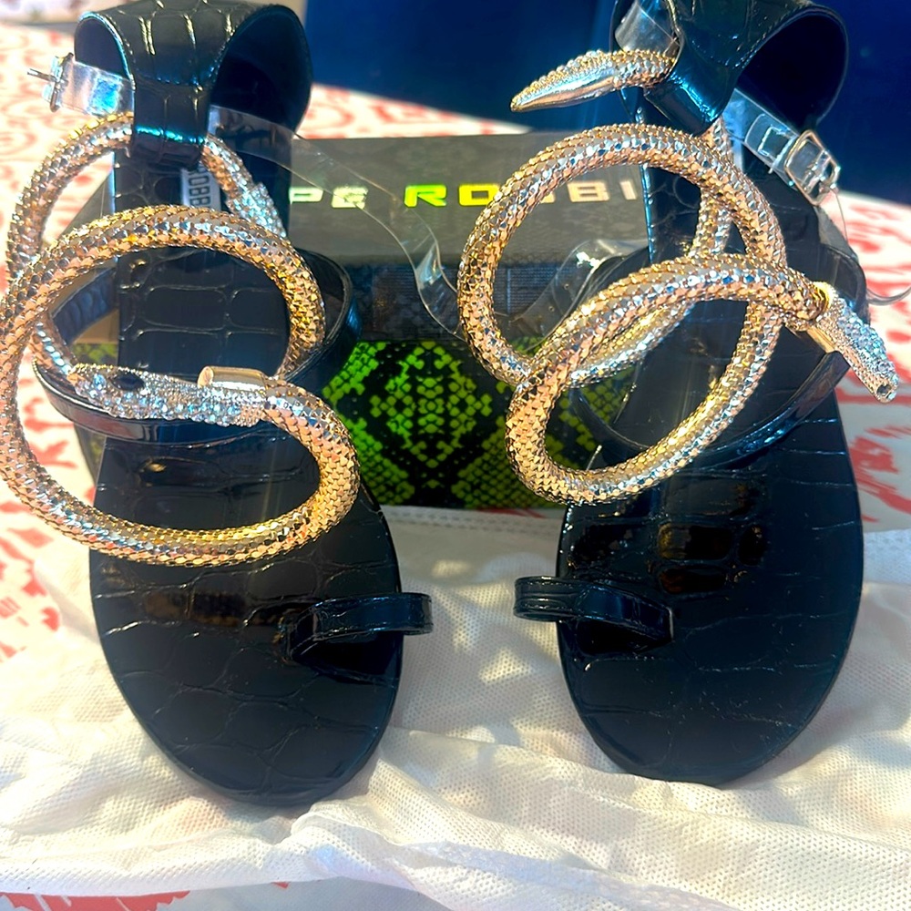 Cape Robbin Snake Sandle ( Black) - Gem